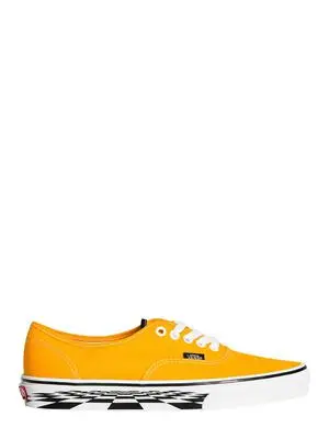 VANS Authentic Graphic Check Sneakers - Yellow