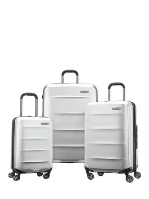 SAMSONITE Octiv Hardside Spinner 3-Piece Luggage Set Aluminum Silver