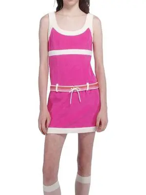 ANNA SUI Anna Sui Cabana Terry Belted Mini Dress