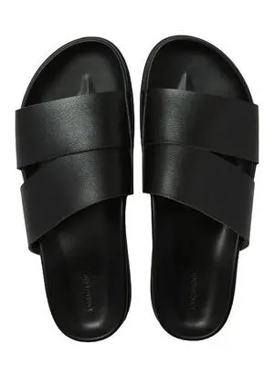 LANDS' END Comfort Slide Sandals - Black