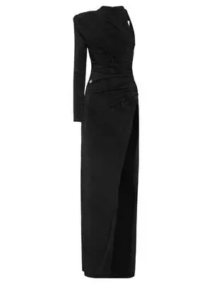Philipp Plein Crystal-embellished Maxi Dress - Black