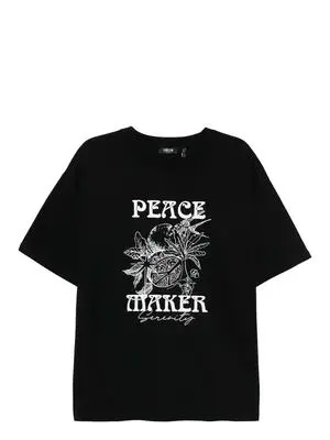 FIVE CM Graphic-print T-shirt - Black
