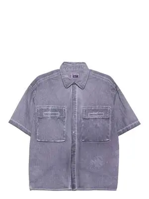 Izzue Logo-embroidered Shirt - Purple