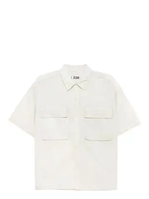 Izzue Logo-embroidered Shirt - Neutrals