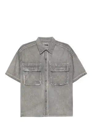 Izzue Logo-embroidered Shirt - Grey