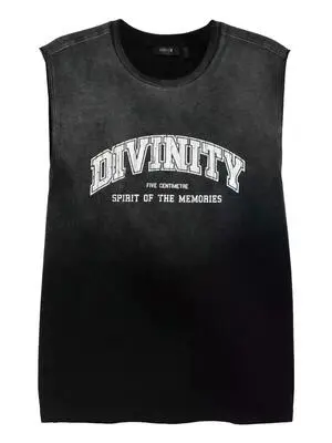 FIVE CM Logo-print Vest - Black