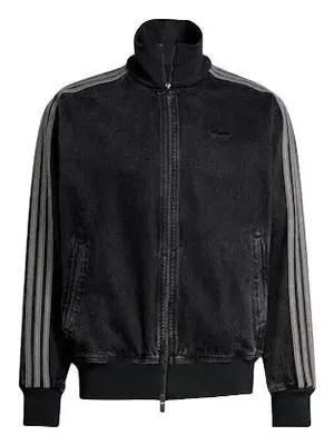 Adidas Adicolor Denim Firebird Track Top - True Black Denim
