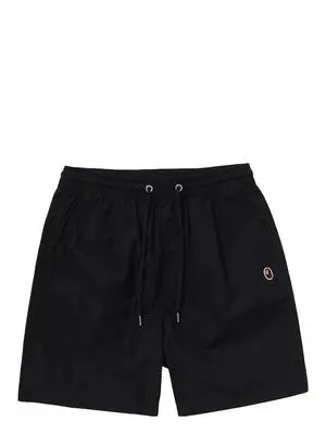 A BATHING APE One Point Twill Relaxed Fit Shorts - Black