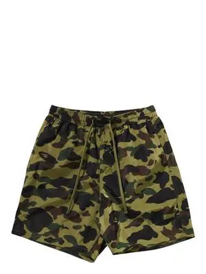 A BATHING APE 1st Camo Bathing Ape Logo Shorts - Multicolor