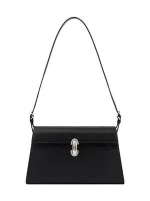 Savette Symmetry 26 Leather Shoulder Bag - Black