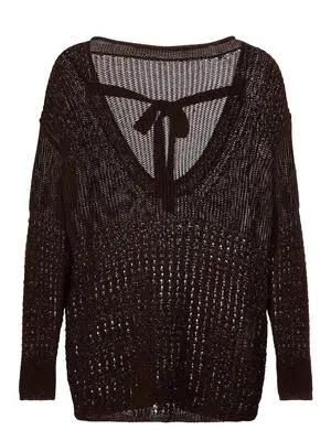 Max Mara Paggi Cotton-blend Sweater - Brown
