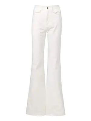 Chloé High-rise Flared Jeans - White