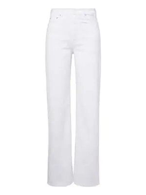 Ag Baggy Wide-leg Jeans - White