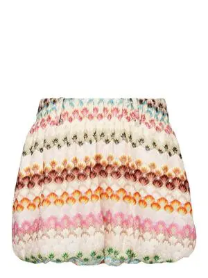 Missoni Crochet Miniskirt - Multicoloured