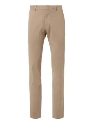 Zegna Cotton-blend Slim Pants - Beige