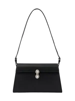 Savette Symmetry 26 Leather Shoulder Bag - Black