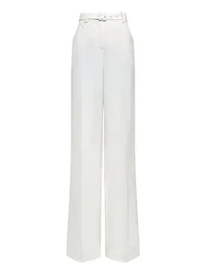 Gabriela Hearst Norman Wide-leg Pant In Recycled Virgin Wool - Ivory