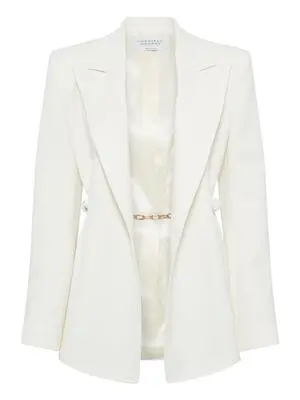 Gabriela Hearst Epona Chain Blazer In Recycled Virgin Wool - Ivory