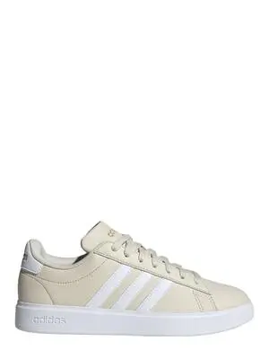 Adidas Grand Court 2.0 Lace Up Sneakers - Alumina / Cloud White / Gold Metallic