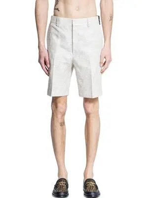 Fendi Ff Jacquard Shorts - Grey