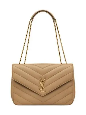 Saint Laurent Large Loulou Shoulder Bag - Brown