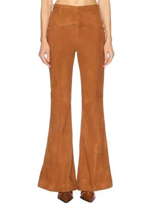 Retrofete Manuela Wide Leg Pants - Cognac