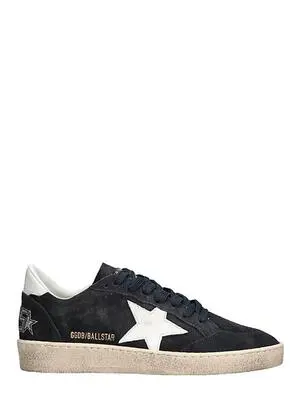 GOLDEN GOOSE Ball Star Suede Low-top Sneakers - Navy