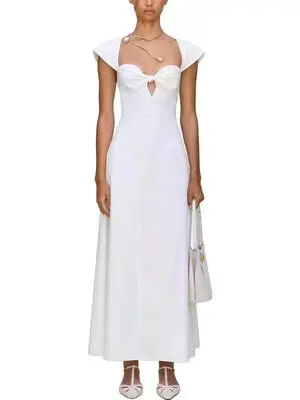 Cult Gaia Magnolia Midi Dress - White