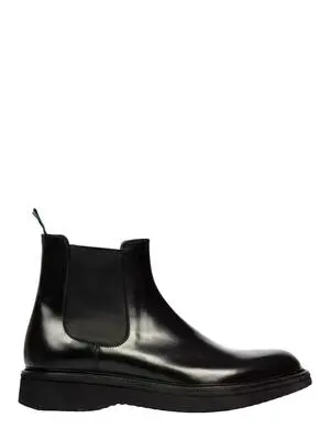 GREEN GEORGE Leather Boots - Black
