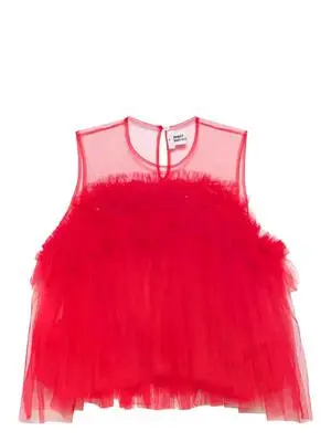 Noir Kei Ninomiya Ruffled Top - Red