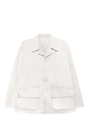 MAISON MARGIELA Cotton Shirt Jacket - Neutrals