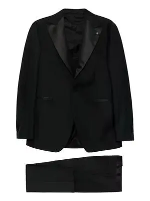 Tagliatore Single-breasted Dinner Suit - Black