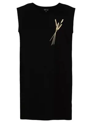 AGNÈS B. Embroidered Dress - Black