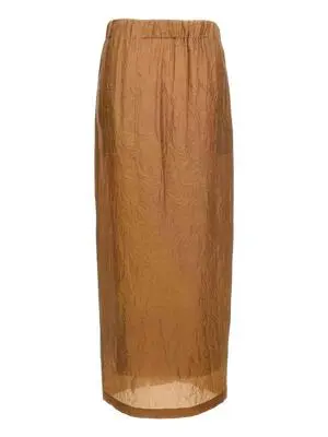Max Mara Max Mara Aeroso Midi Skirt Brown