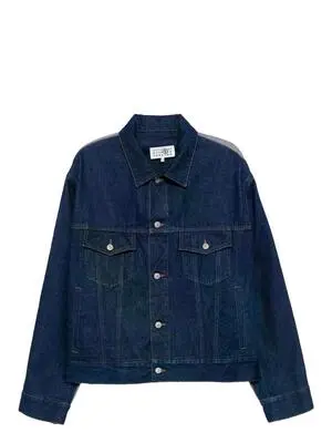 MAISON MARGIELA Patched Denim Jacket - Blue