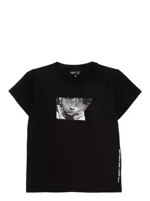 AGNÈS B. Brando Screen-printed T-shirt - Black