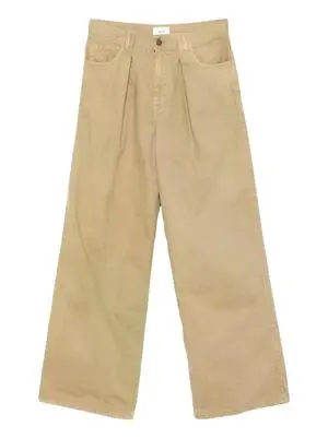 HAIKURE Twill Trousers - Brown