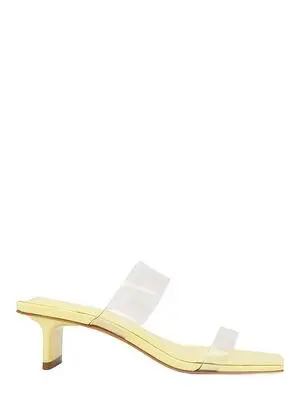 Schutz Ariella Tab Mid Sandal - Limoncello