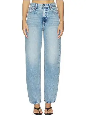 PISTOLA PISTOLA Wes High Rise Barrel Jeans Blue Cloud