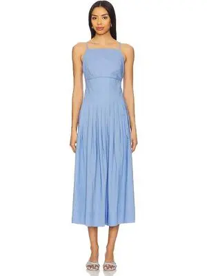 Minkpink Avalon Square Neck Midi Dress - Jacaranda Blue