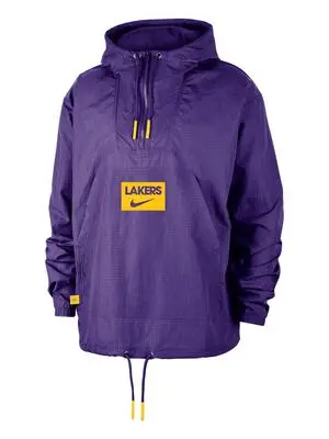 Nike Los Angeles Lakers Club Courtside Nba Anorak - Purple