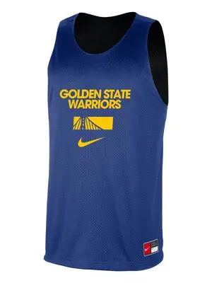 Nike Golden State Warriors Courtside Nba Mesh Practice Jersey - Blue