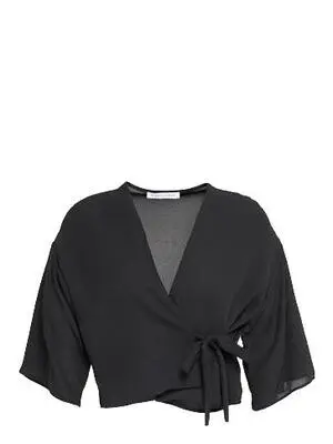 CARACTÈRE Wrap Cardigan - Black