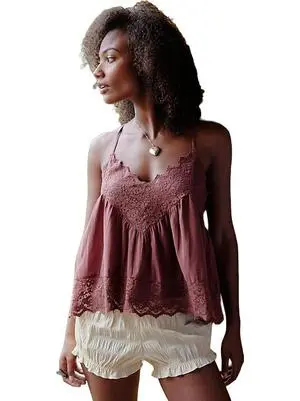 Free People Free People Intimately Fiona Cami Cherry Mahogany