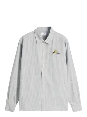 PERCIVAL Bari Oversized Pearce Shirt - Blue Stripe