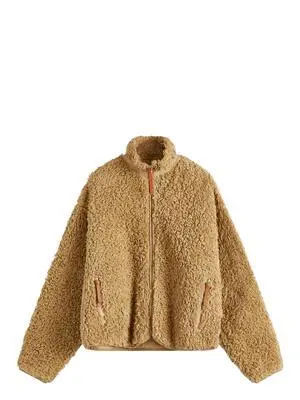 JIL SANDER Zip-up Fleece Jacket - Beaver