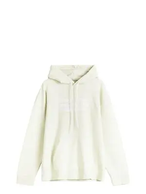 MAISON MARGIELA Printed Cotton Hoodie - Pistachio Green