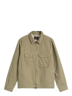 Paul Smith Zip Front Pocket Overshirt Jacket - Green