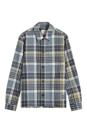 Paul Smith Madras Check Overshirt - Blue