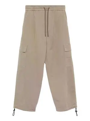 DONDUP Cotton Cargo Trousers - Brown